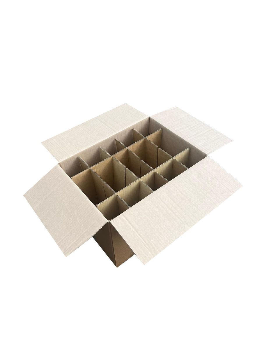 Medium Box with 20 Cell Bottle Divider | Smartpackaging.direct